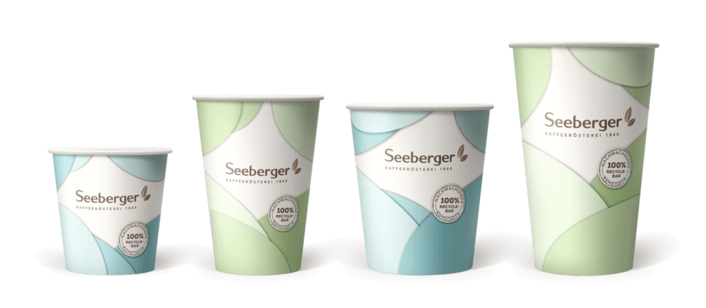 Neues Becher-Design für to go-Becher - Seeberger Professional
